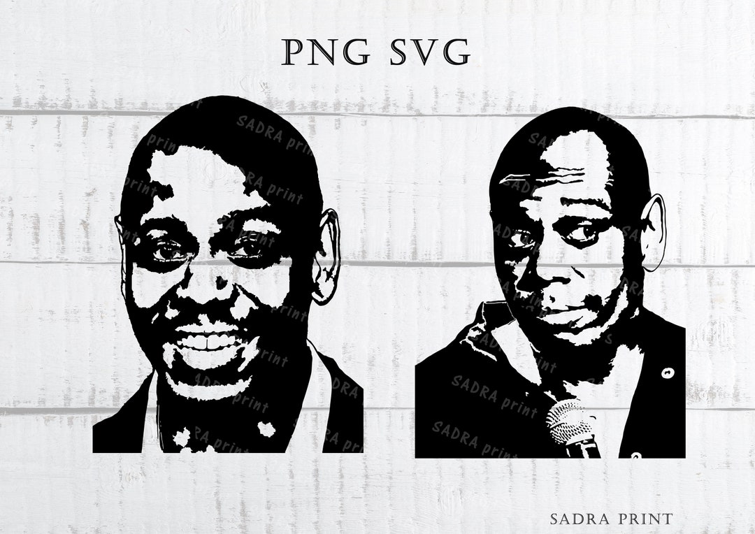 2 Different Files in SVG PNG JPG Files Dave Champpelle Silhouette Wall ...