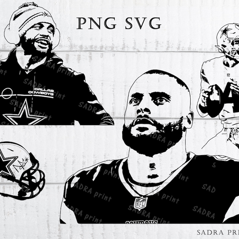 Dak Prescott and Father - Etsy