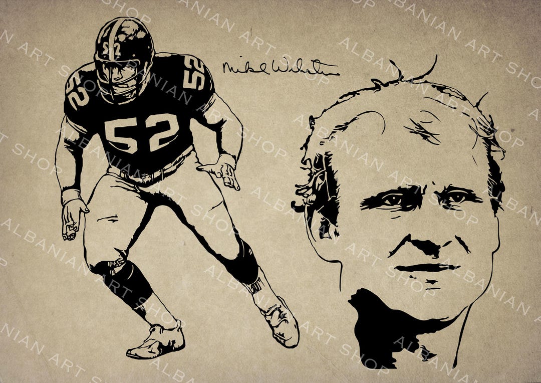 Mike Webster Steelers Art | Hall of Fame Football PNG SVG (digital ...