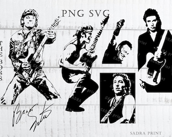 Springsteen silhouette | Etsy Österreich