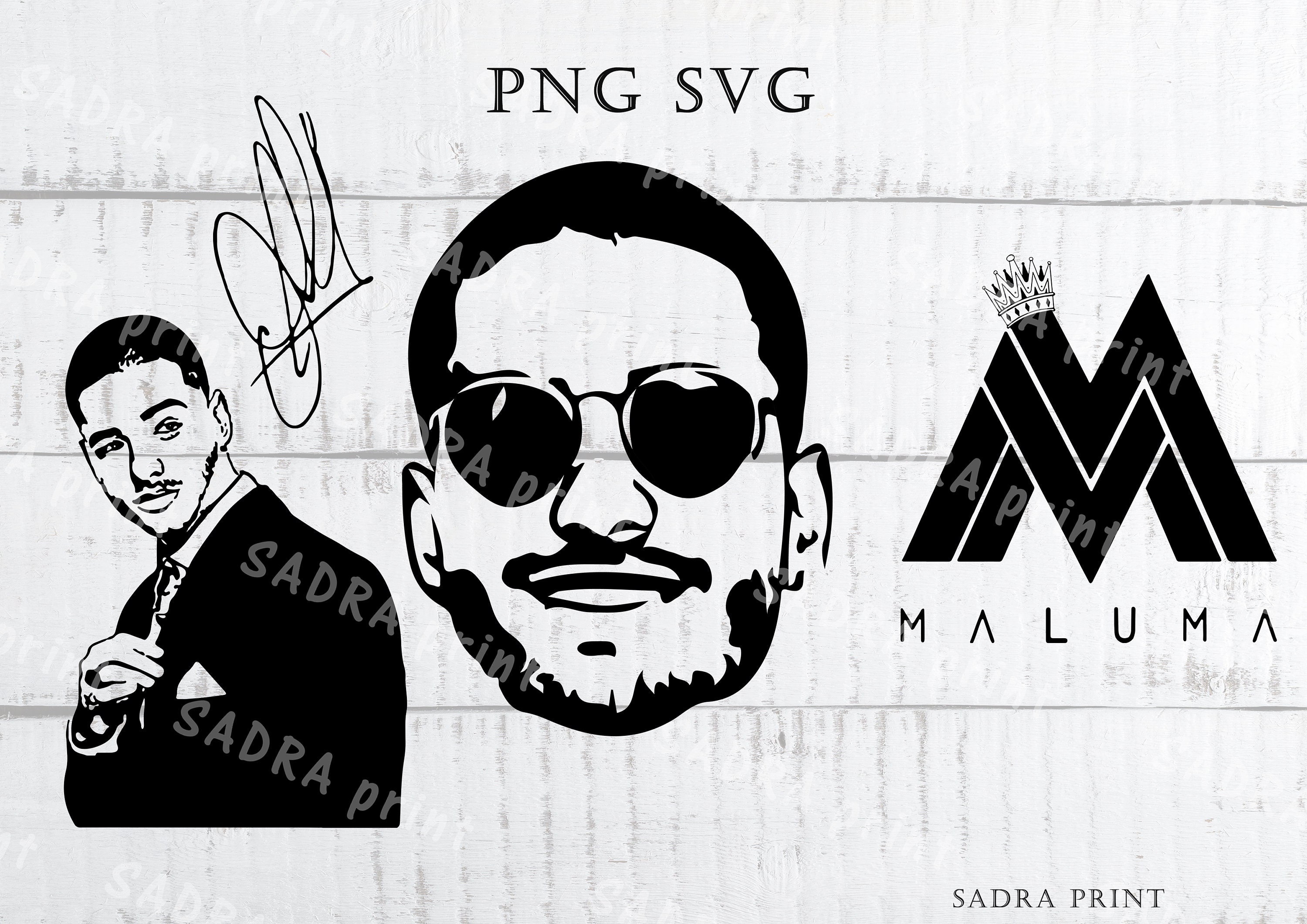 Maluma Silhouette, Wall Art Print Files (digital Download) - Etsy