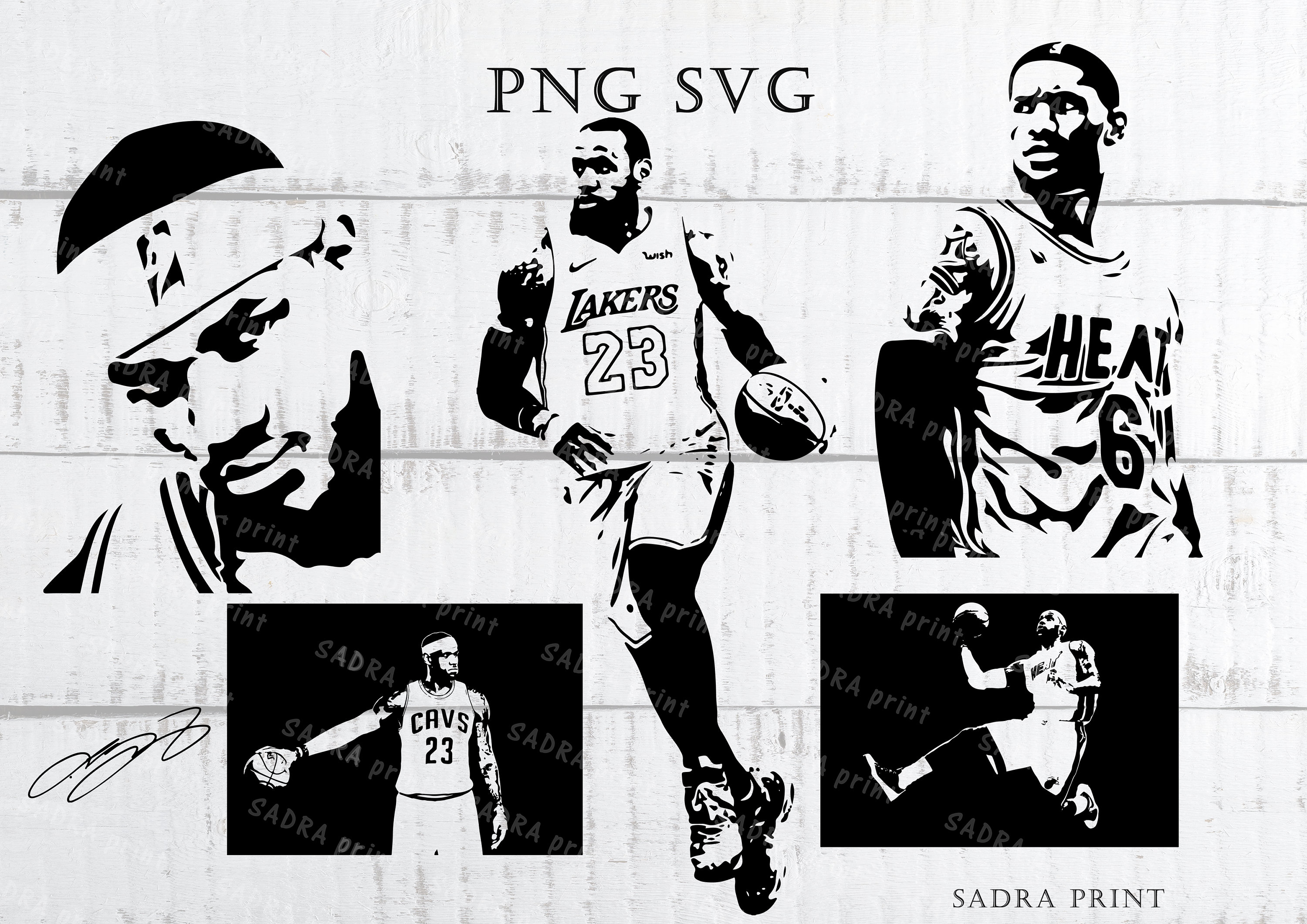 Lebron James Stencil