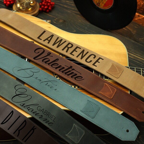 Personalized Guitar Strap - Etsy