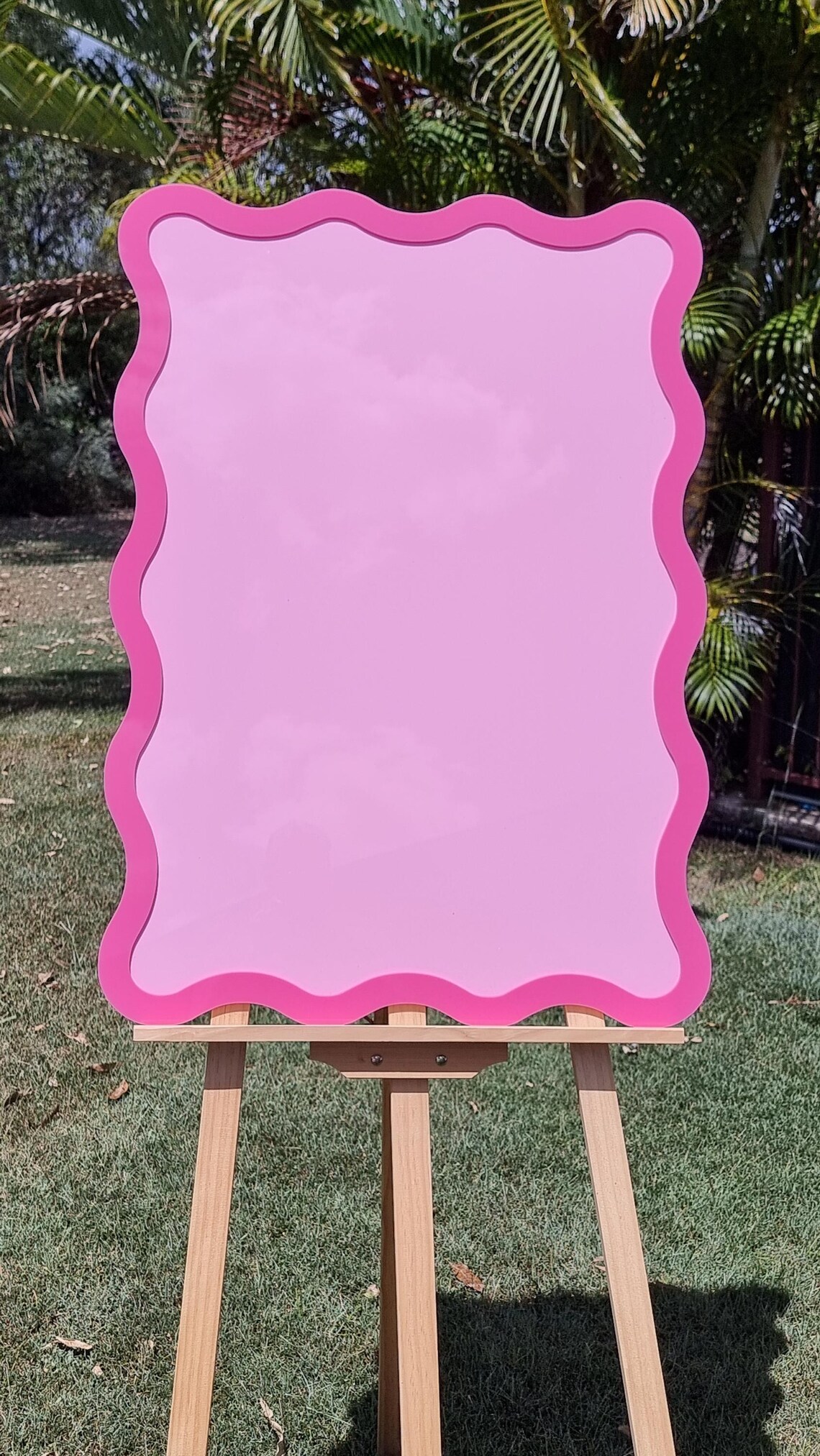 A1 Blank Wavy Acrylic Welcome Sign, Party Sign, Hens Party, Wedding ...