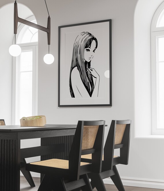 Tomie SVG Tomie Lineart Print Japanese Horror Art Junji | Etsy