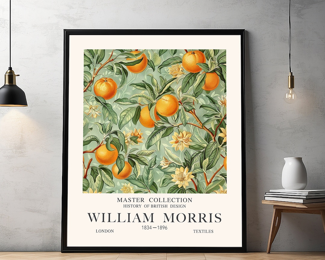 William Morris Orange Pattern | Master Collection | William Morris ...