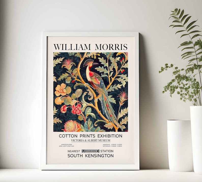 William Morris Bird of Paradise Print | Exhibition Poster | William ...