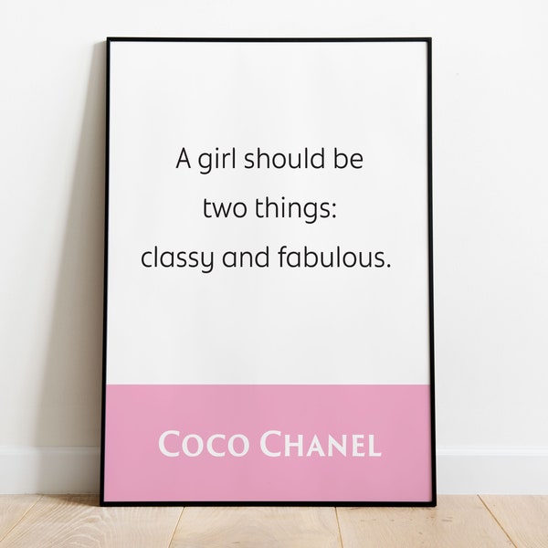 Chanel Poster - Etsy