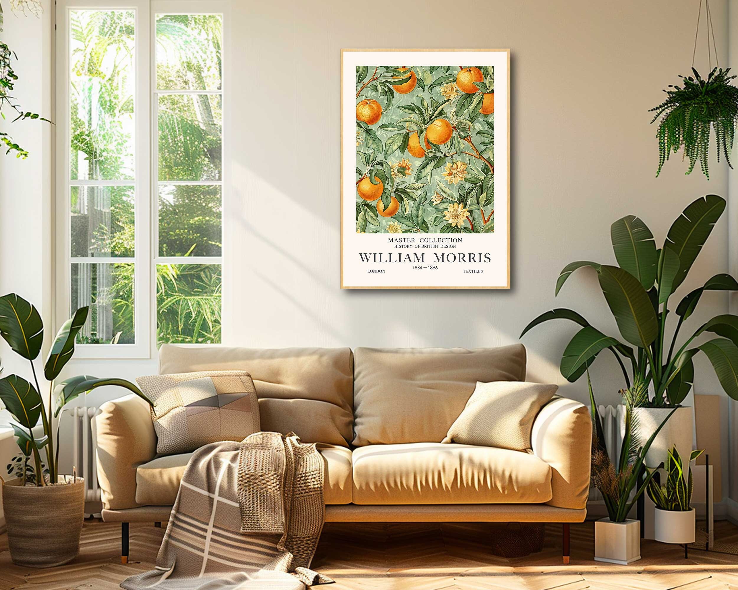 William Morris Orange Pattern | Master Collection | William Morris ...