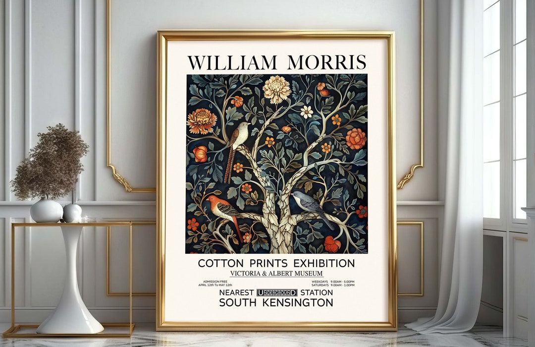 William Morris, Singing Birds Print | Exhibition Poster | William ...