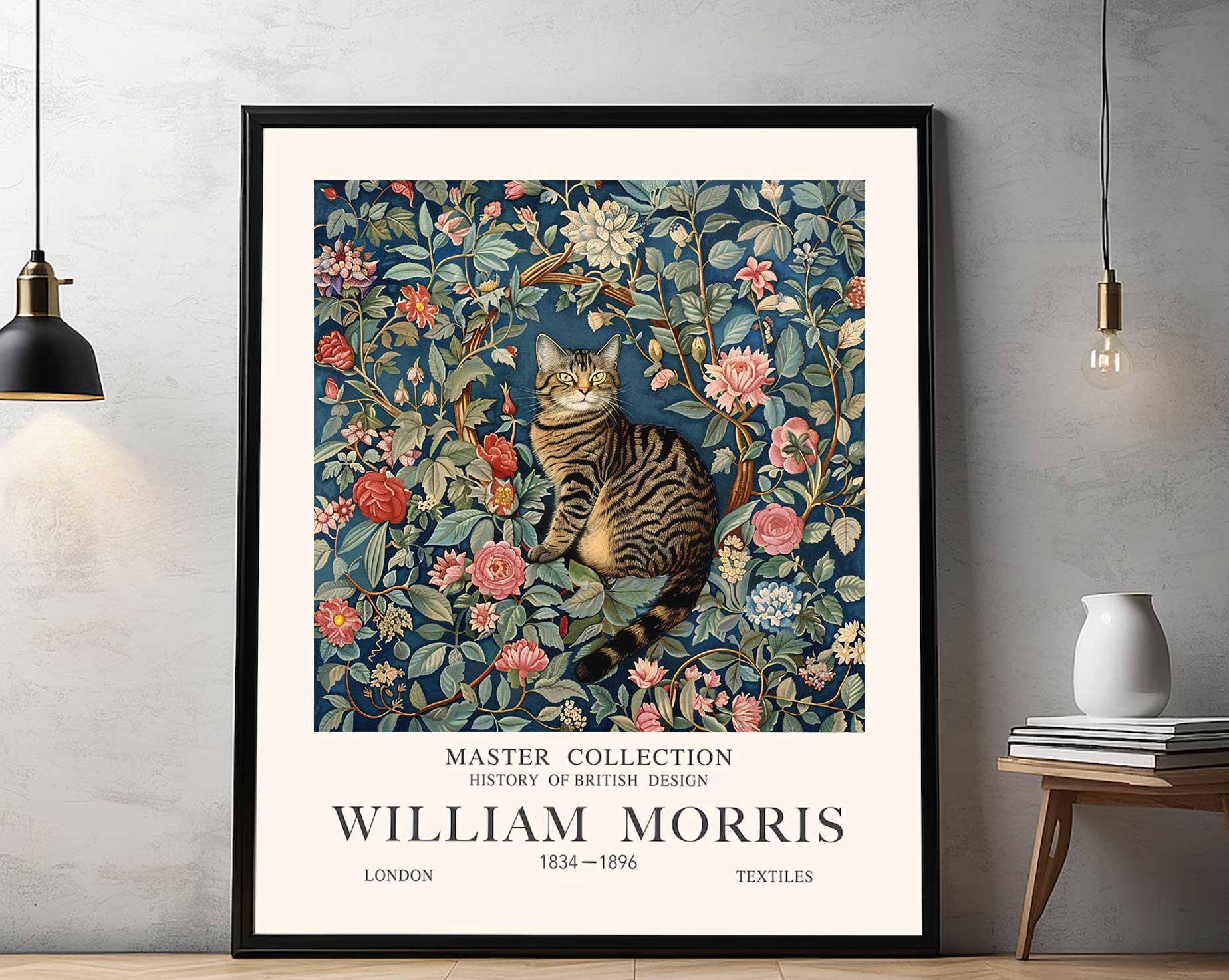 William Morris Tabby Cat Master Collection William Morris Poster ...