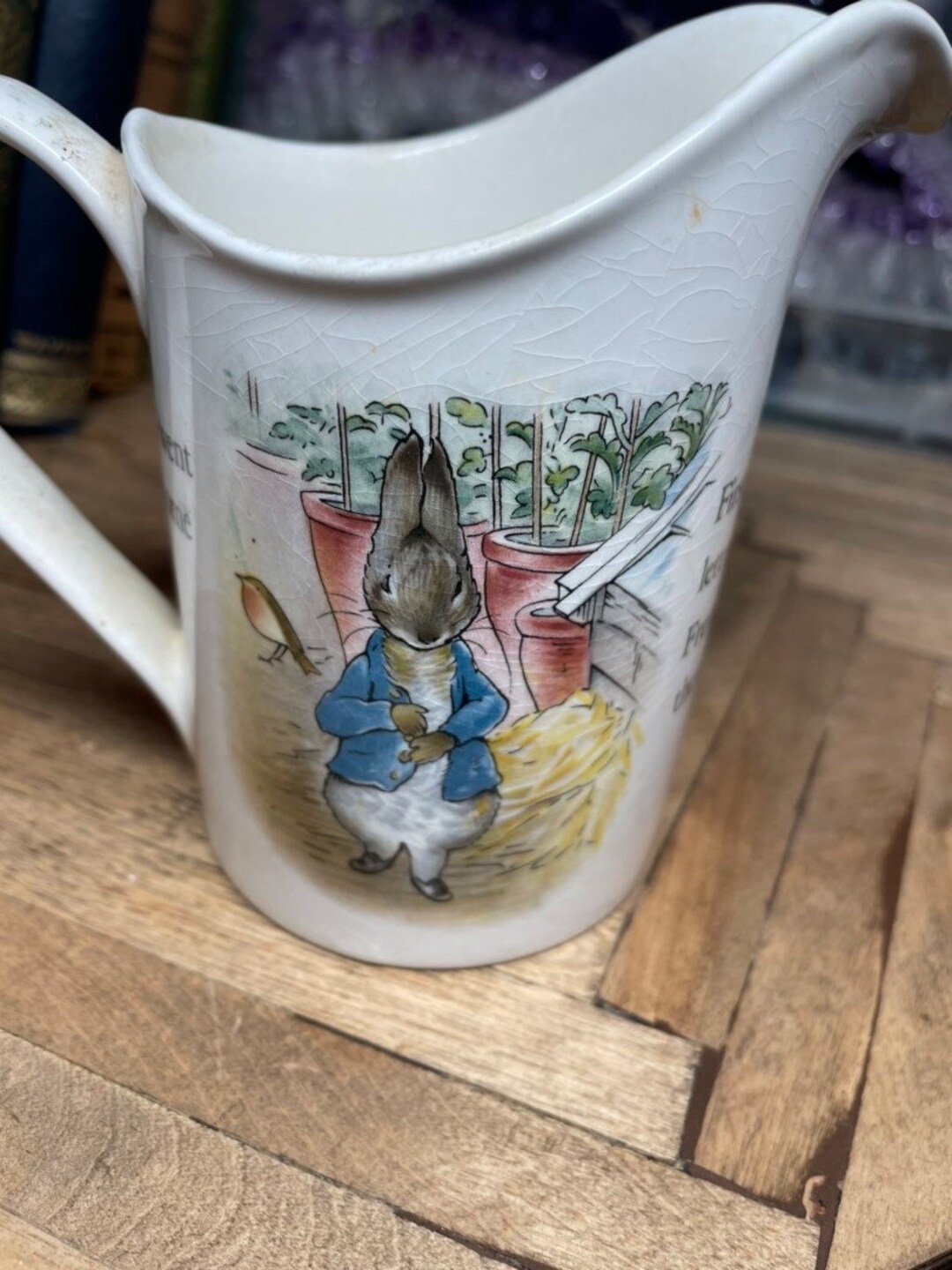 1980's Wedgewood Peter Rabbit Jug and Plate - Etsy