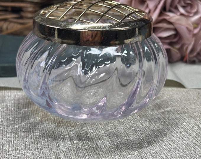 Caithness Rose Bowl With Grill - 1980's Vivid Pinks - Collectors ...