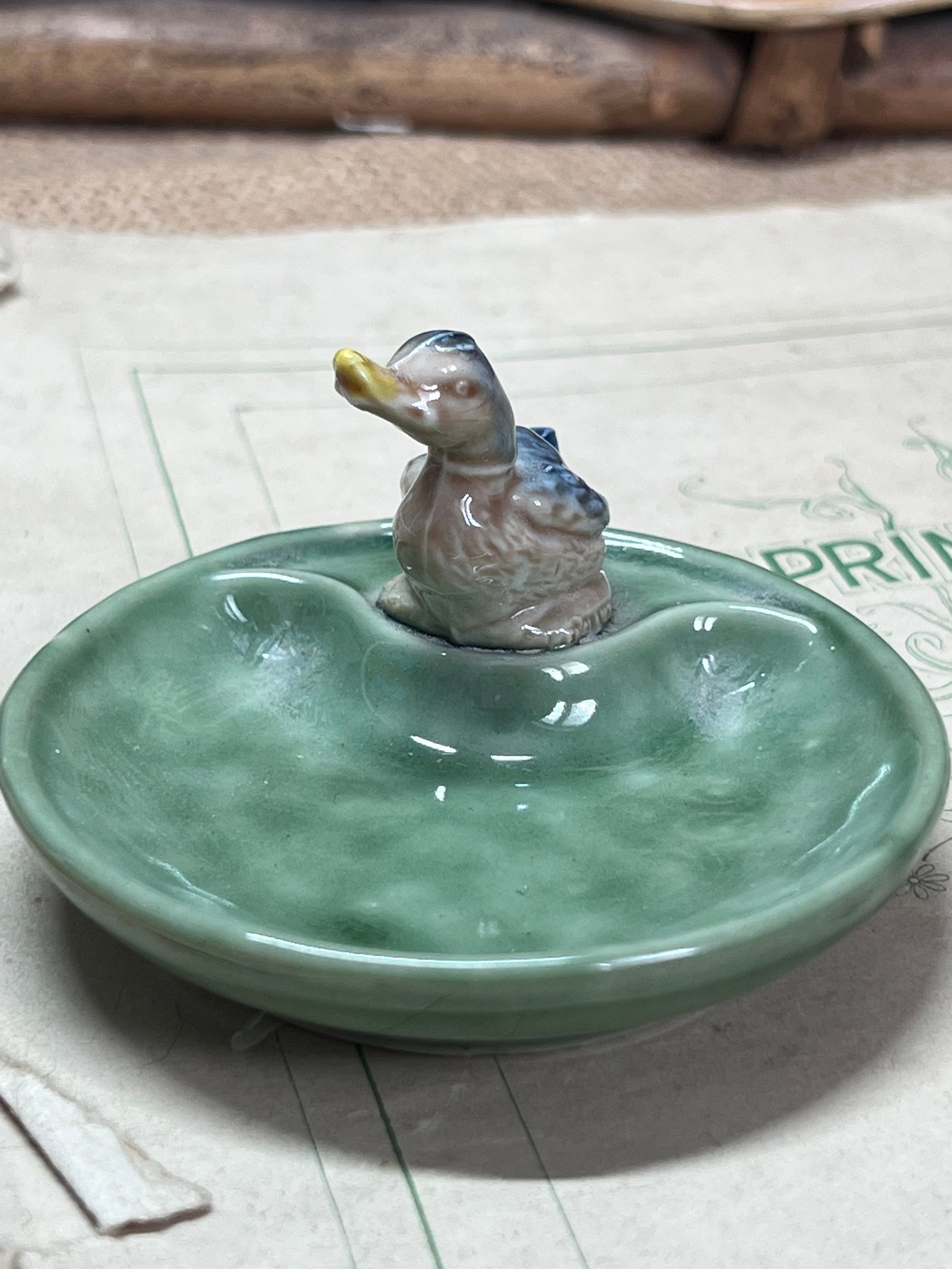 Sweet 1960's Irish Wade Duck Pin Dish - Etsy