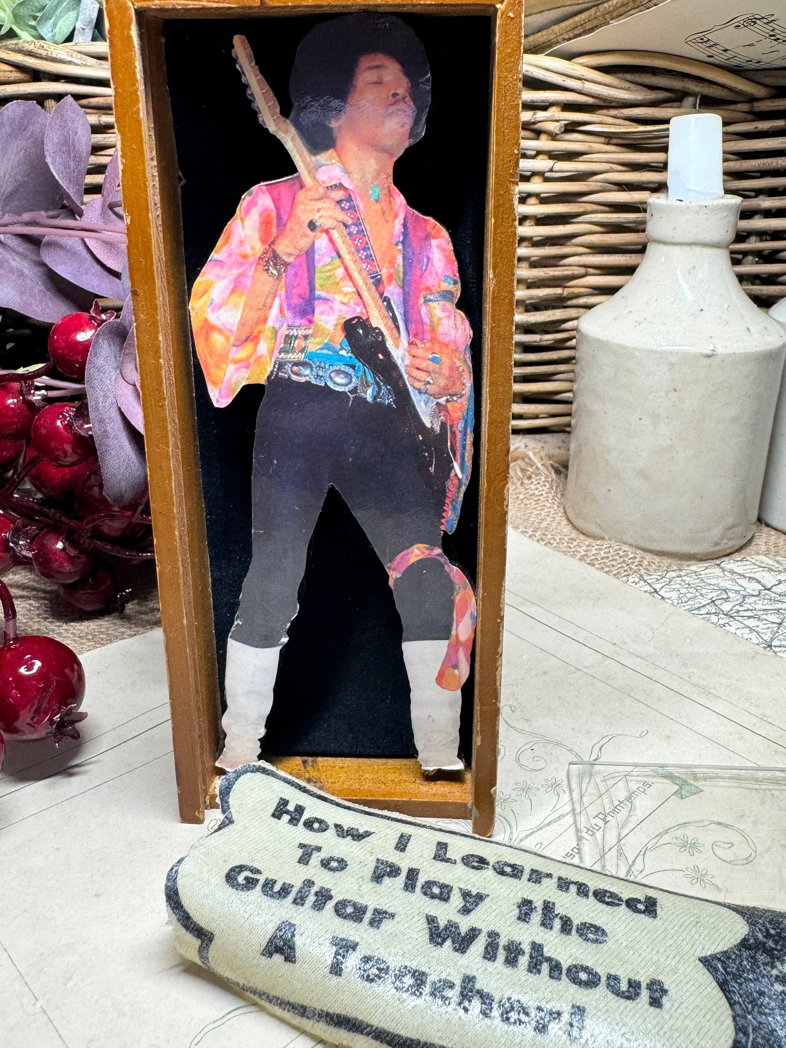 1970's Fan Made Jimi Hendrix 3D Wooden Model in Box One Off - Etsy