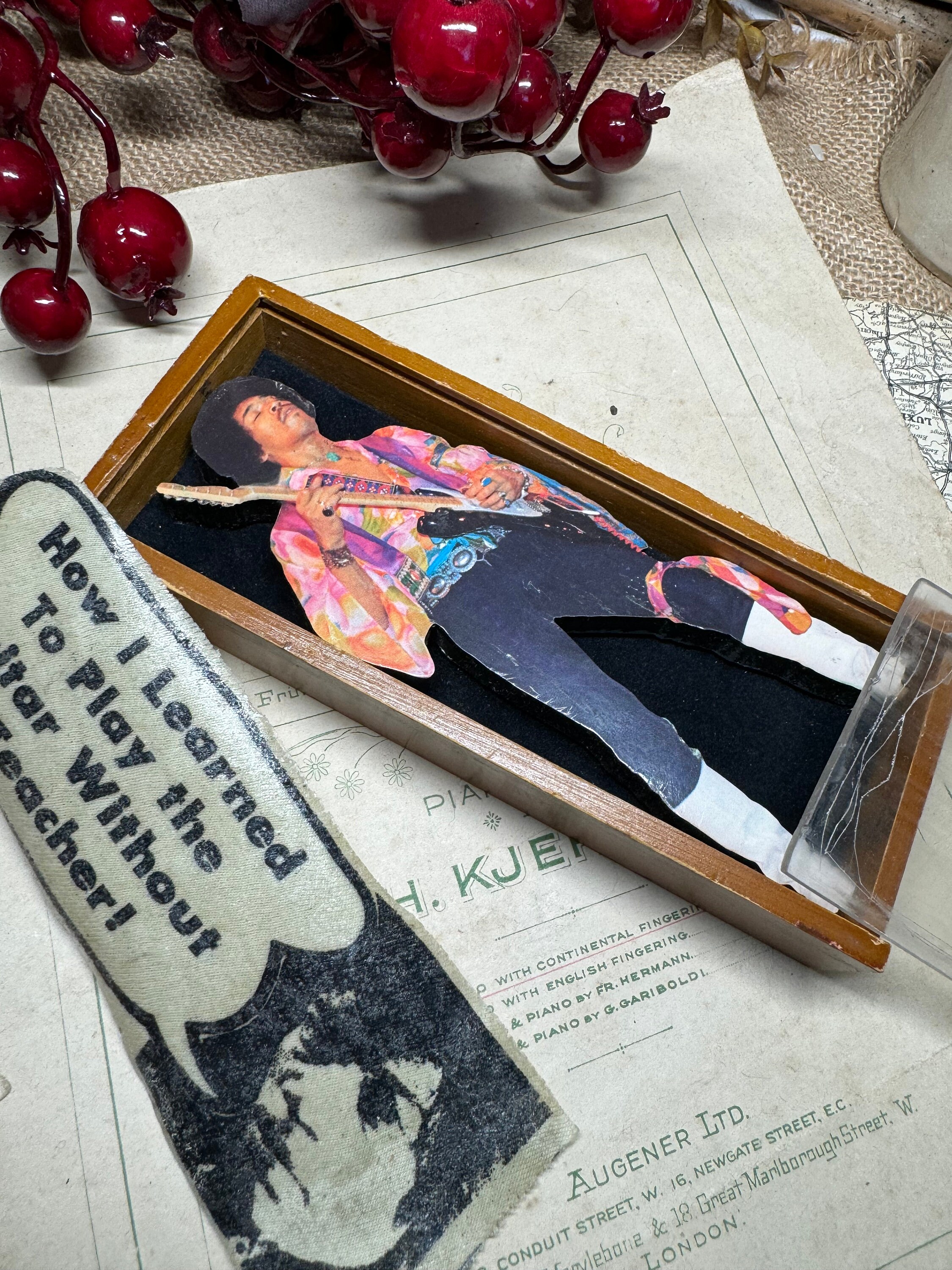 1970's Fan Made Jimi Hendrix 3D Wooden Model in Box One Off - Etsy