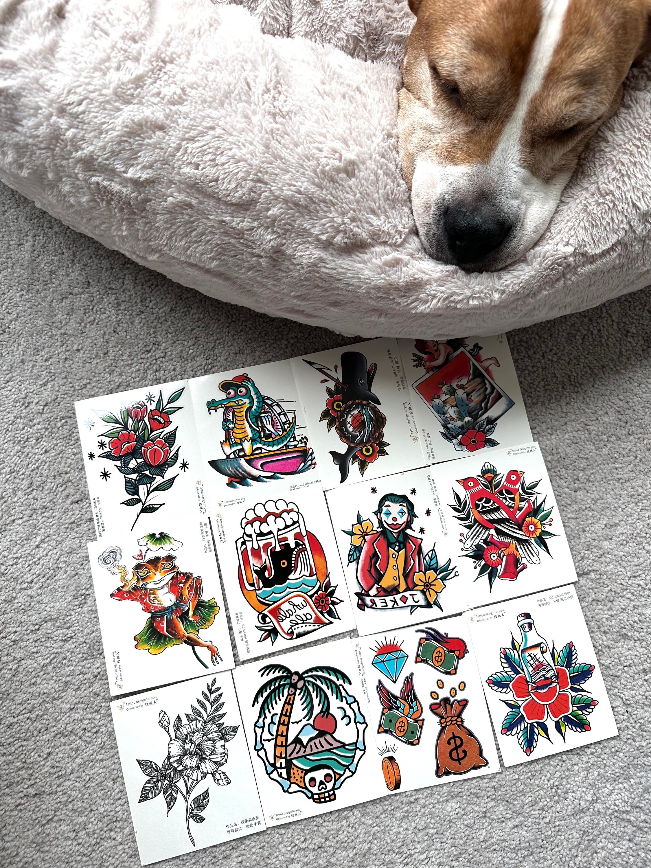 Limited Edition Old School Traditional TATTOO STICKERS Waterproof - Etsy