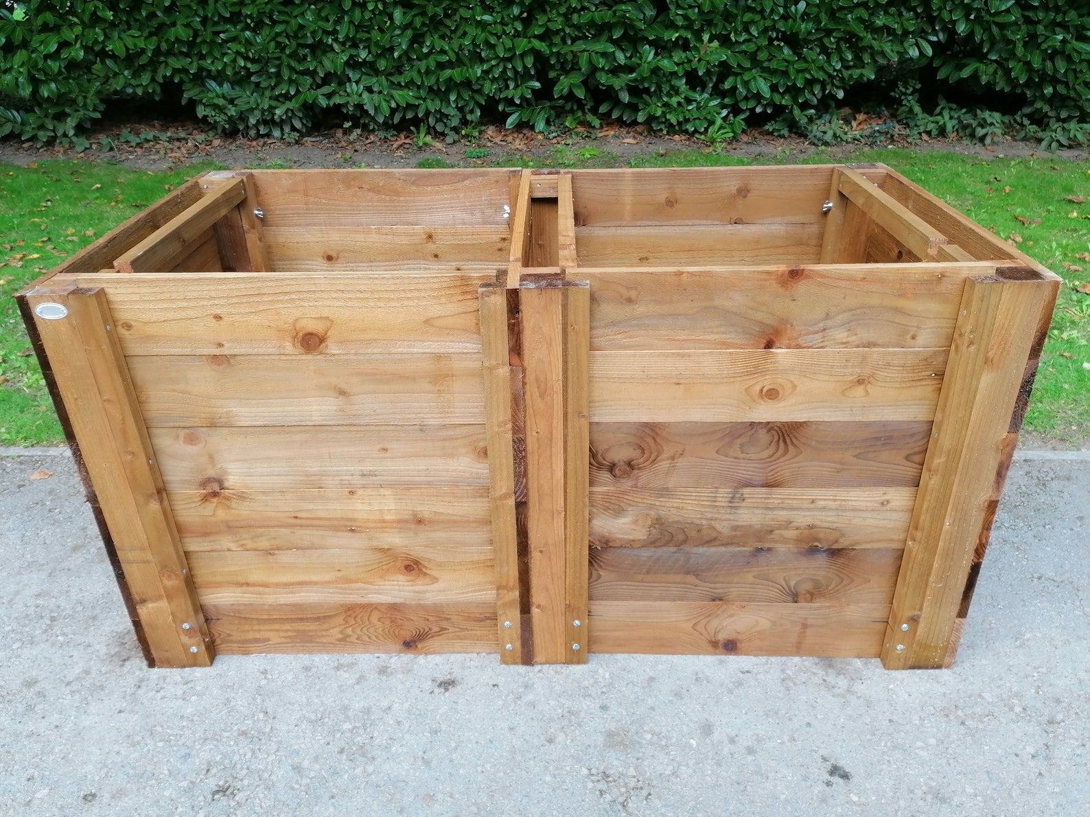 Wooden Compost Bin Double Close-boarded or Slatted | Etsy