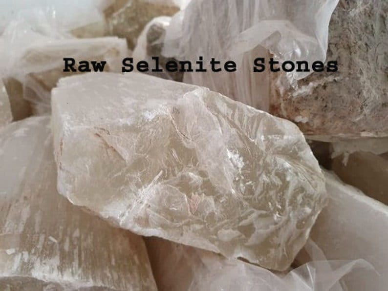 Natural Selenite Stone Sunburst Table Top, Selenite Coffee Table ...