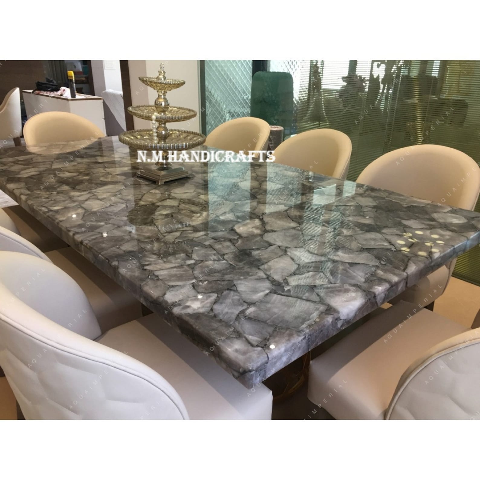 Smoky Quartz Table Top, Dining Table Top , Grey Quartz Table, Coffee ...