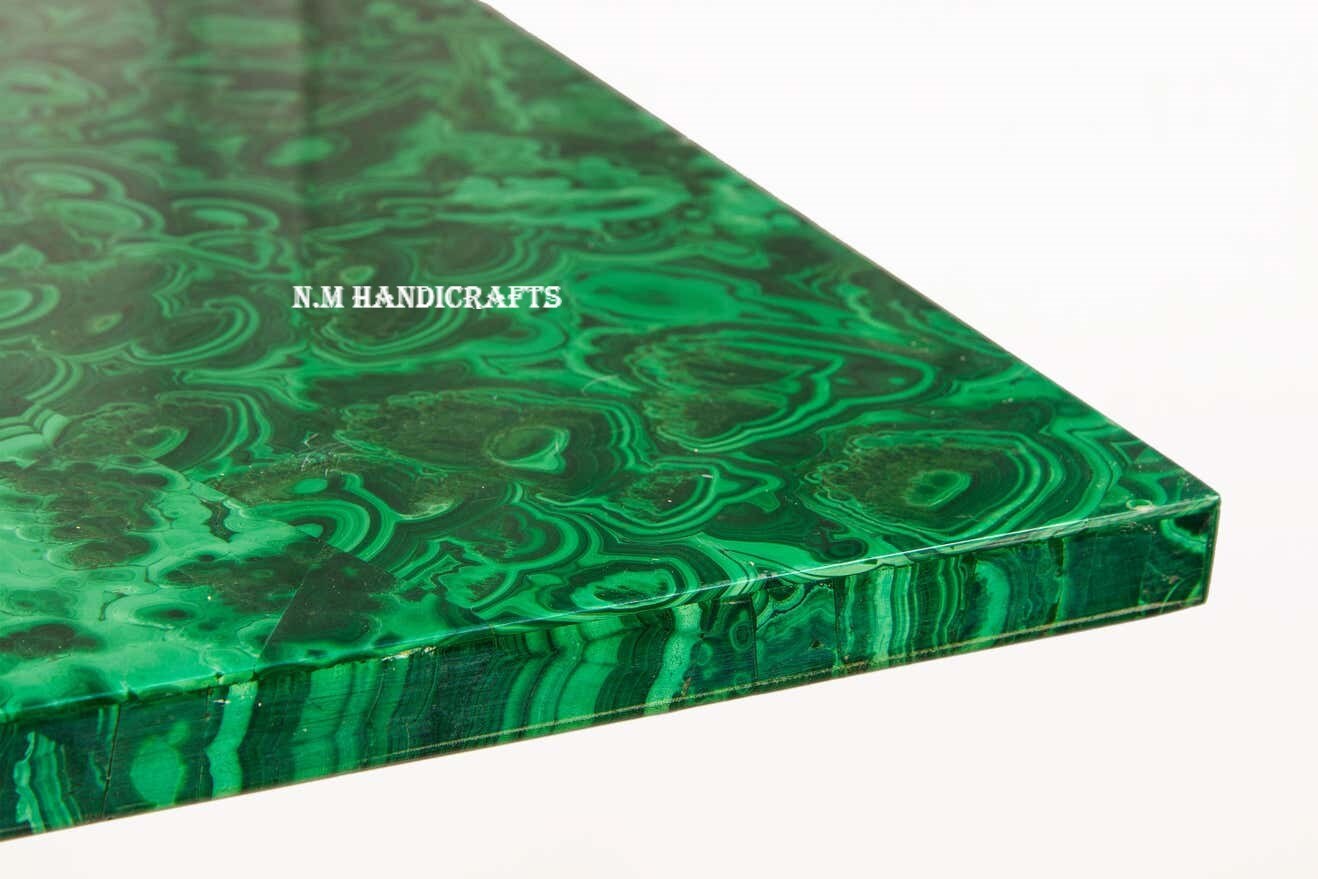 Malachite Inlay Stone Coffee Table Top Dining Table Top - Etsy