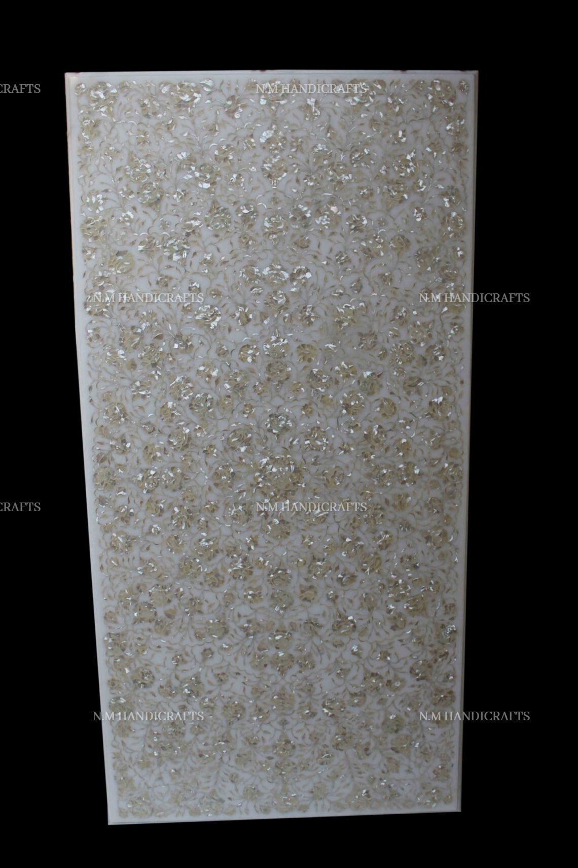 Marble Inlay Dining Table, Mother of Pearl Shell Inlay, Mop Floral ...