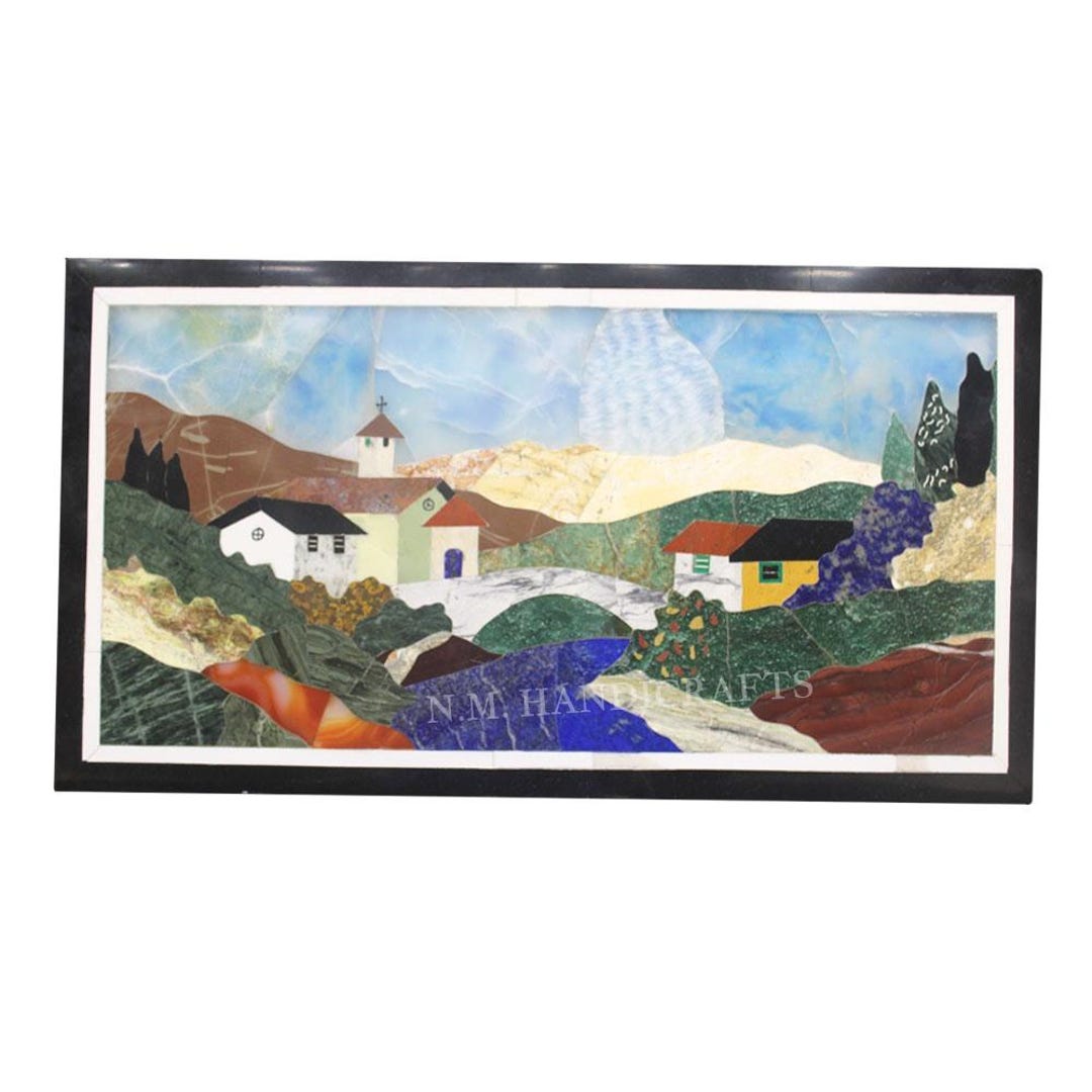 Marble Wall Panel, Pietra Dura Art Wall Panel, Gemstone Inlaid, Marble ...