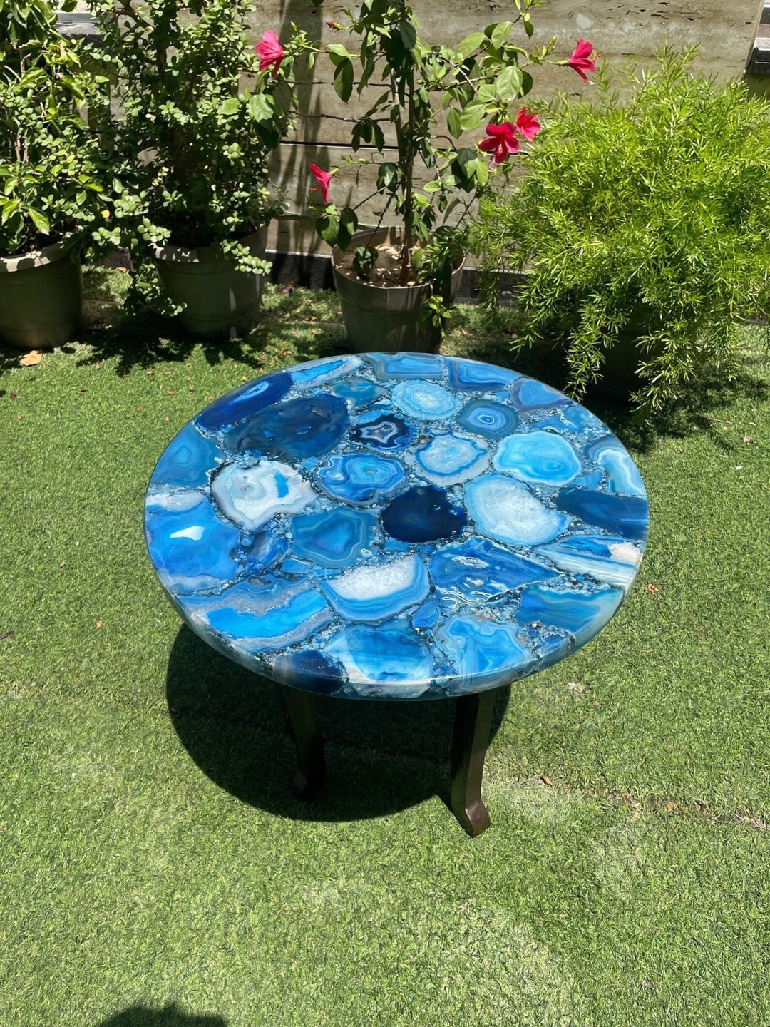 Agate Coffee Table, Agate Side Table, Agate Garden Table, Agate Patio ...