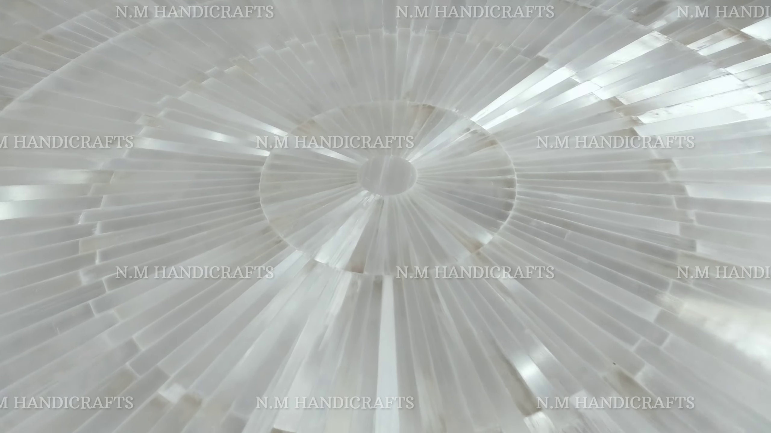 Selenite Starburst Dining Table Top, Selenite Vanity Top, Selenite ...