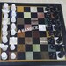 Black Marble Chess Set Queen Gambit Chess Board Multi Color - Etsy