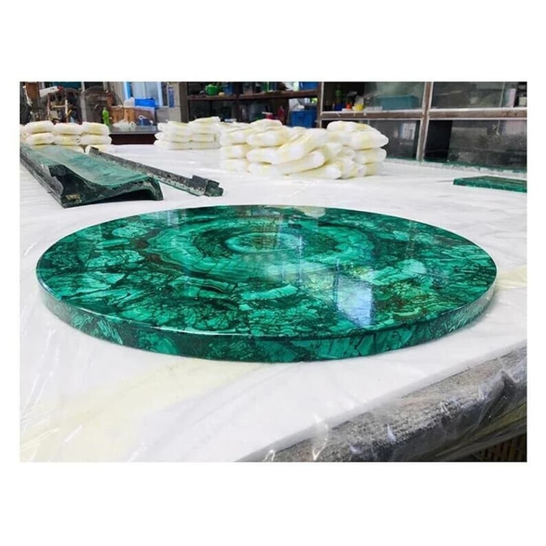Malachite Coffee Table, Malachite Side Table, Green Stone Table ...