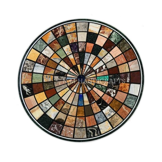 Italy Roman Ancient Marble Coffee Table Top Marble Medallion | Etsy