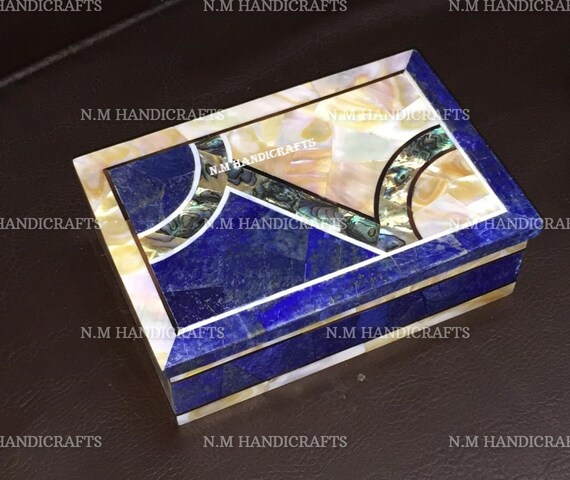 Jewelry Storage Wedding Jewel Box Gems Stones Inlaid Multi Use Box ...