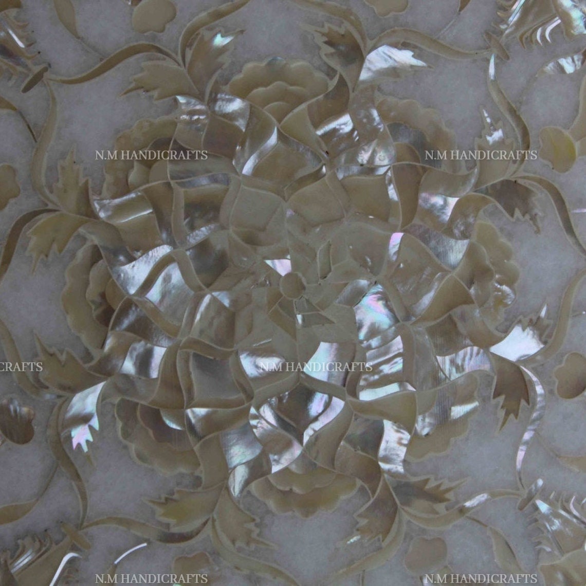 Marble Inlay Dining Table Mother of Pearl Shell Inlay Mop - Etsy