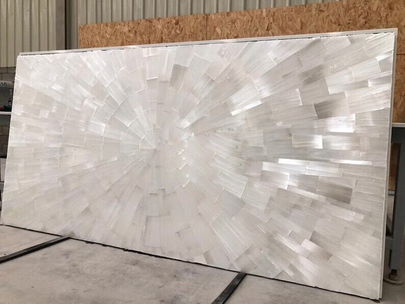 Selenite Wall Panel, Selenite Tiles, Selenite Wall Decor, Selenite ...