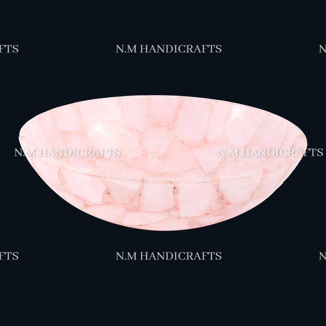 Rose Quartz Sink Pink Quartz Wash Basin Gems Stone Sink - Etsy