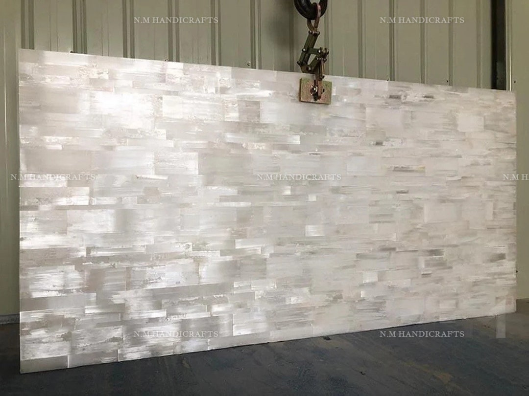 Selenite Table Top, Selenite Coffee Table Top,selenite Center Table Top ...
