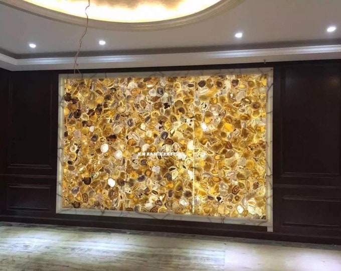 Backlit Quartzite Artworks Walls, Lighting and Creative Marble Design ...