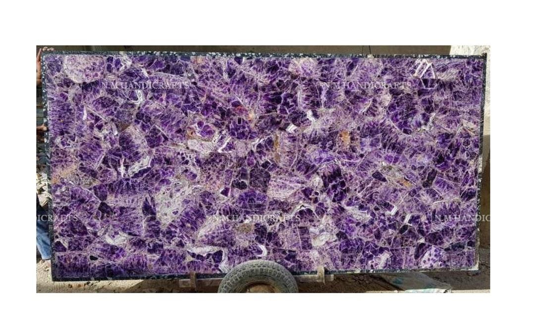 Amethyst Gems Stone Slab, Amethyst Gems Stone Counters, Bar Counter Top ...