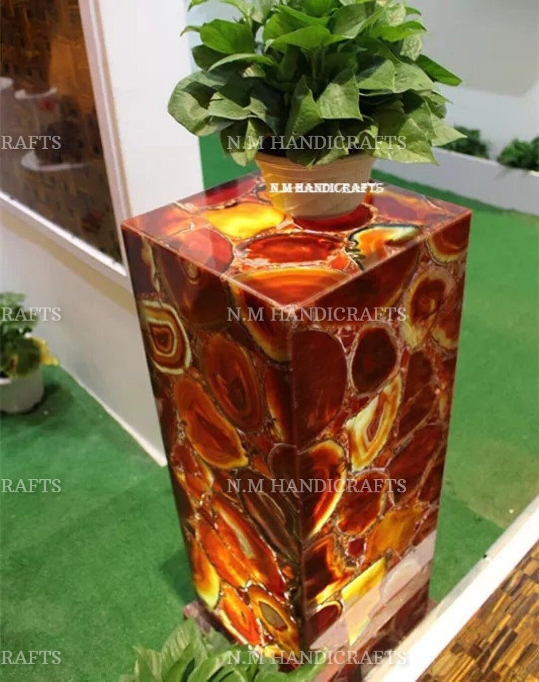 Red Agate Lamp, Table Lamp, Lighting Lamp, Pedestal Lamp, Floor Lamp ...