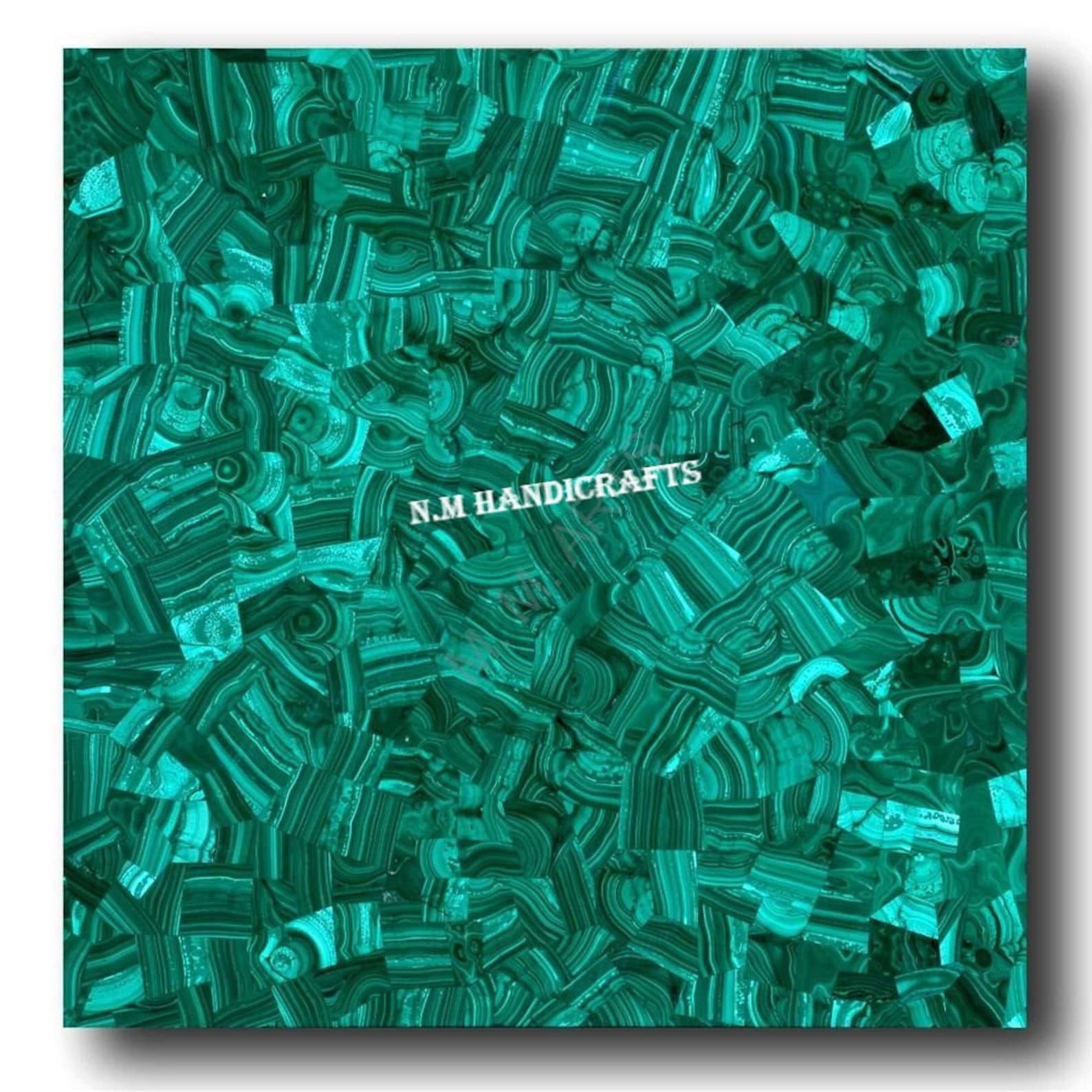 Malachite Inlay Stone Coffee Table Top Dining Table Top - Etsy