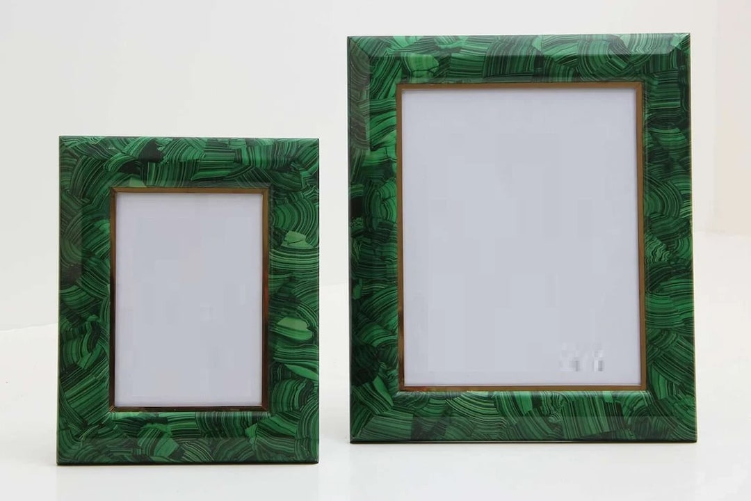Malachite Photo Frame, Green Malachite Photo Frame, Memorable Picture ...