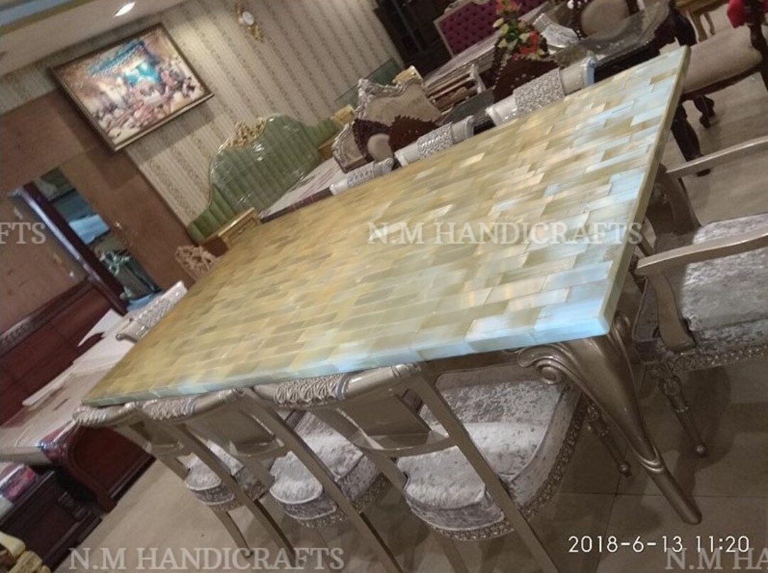 Selenite Dining Table Top, Selenite Center Table, Selenite Coffee Table ...