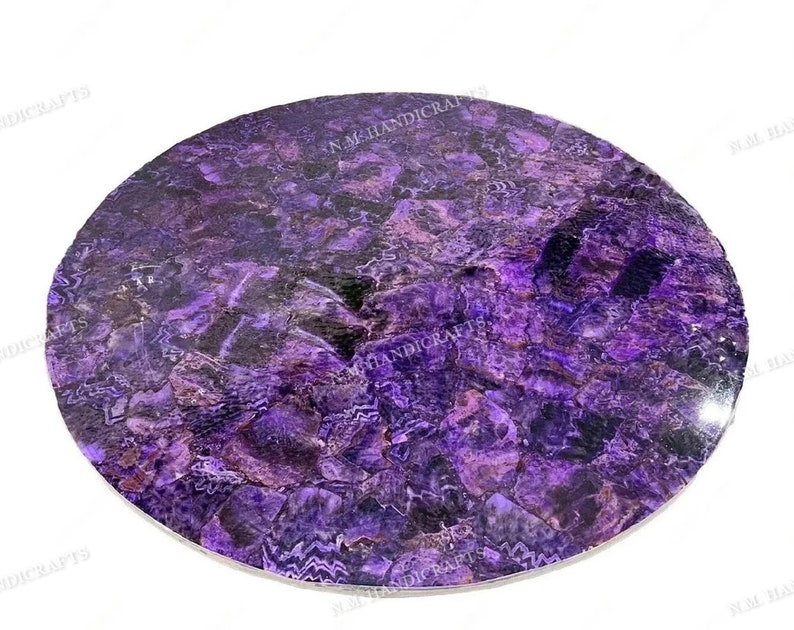 Amethyst Table Top Amethyst Stone Coffee Table Amethyst Side - Etsy