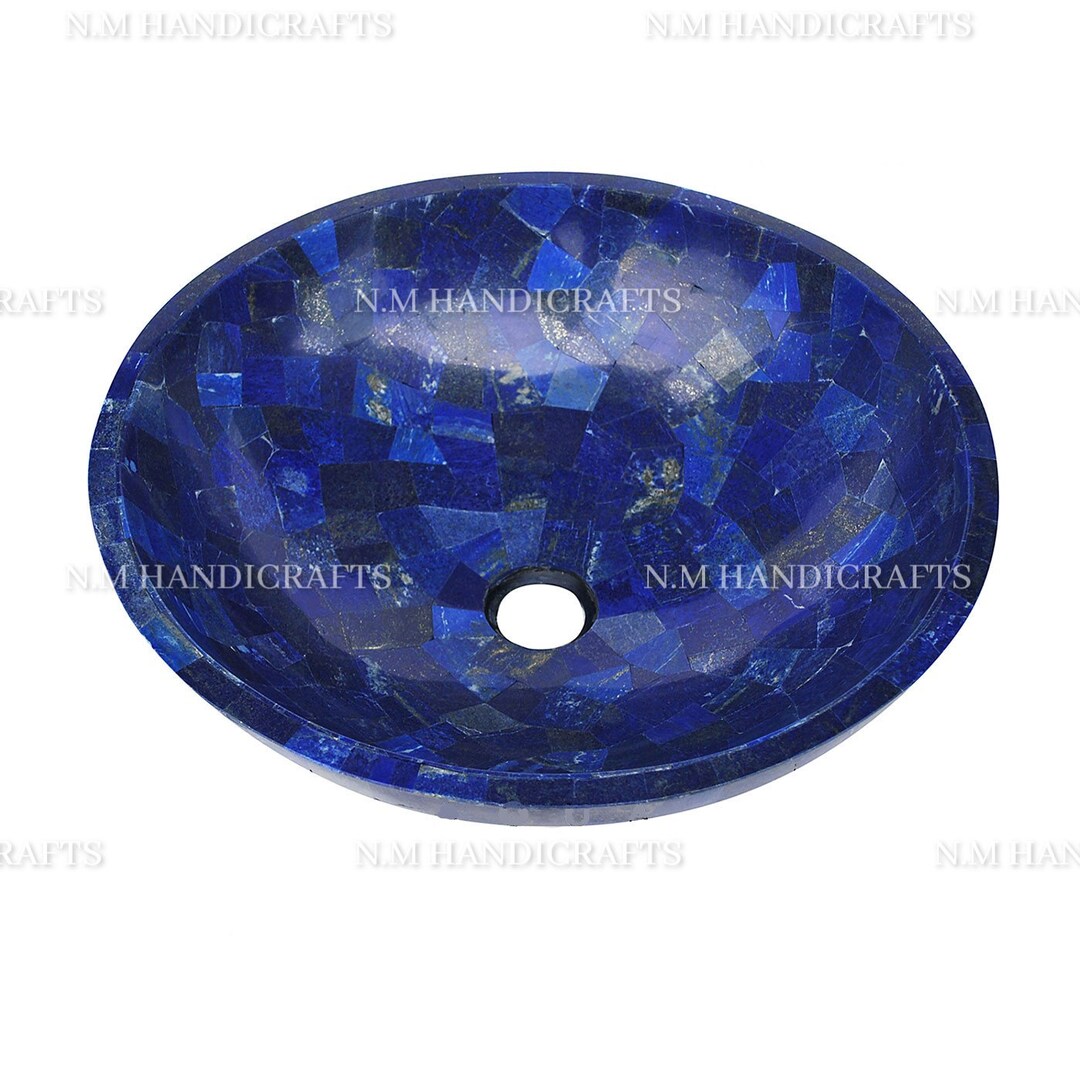 Blue Lapis Lazuli Sink, Lapis Lazuli Wash Basin, Gems Stone Sink ...