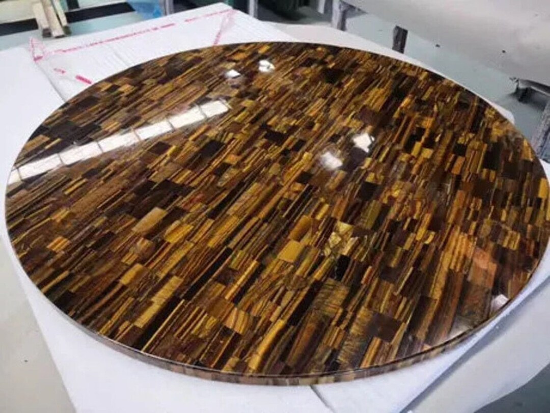 Tiger Eye Stone Table Top, Gemstone Table, Tiger Eye Centre Table ...