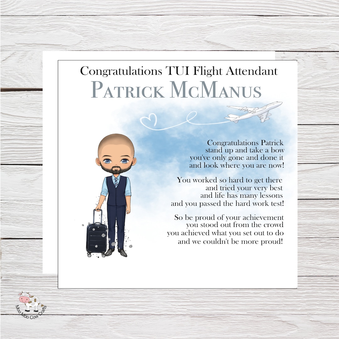 Congratulations to a New TUI Flight Attendant, TUI Cabin Crew Card ...