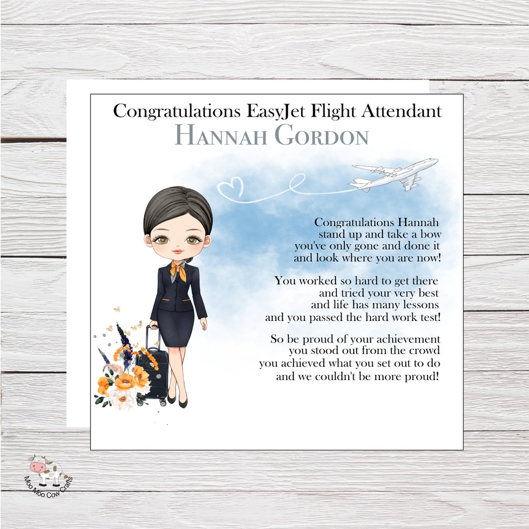 Congratulations to a New Easyjet Flight Attendant, Easyjet Cabin Crew ...