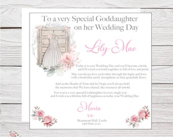 Goddaughter & Husband Wedding Card - Etsy