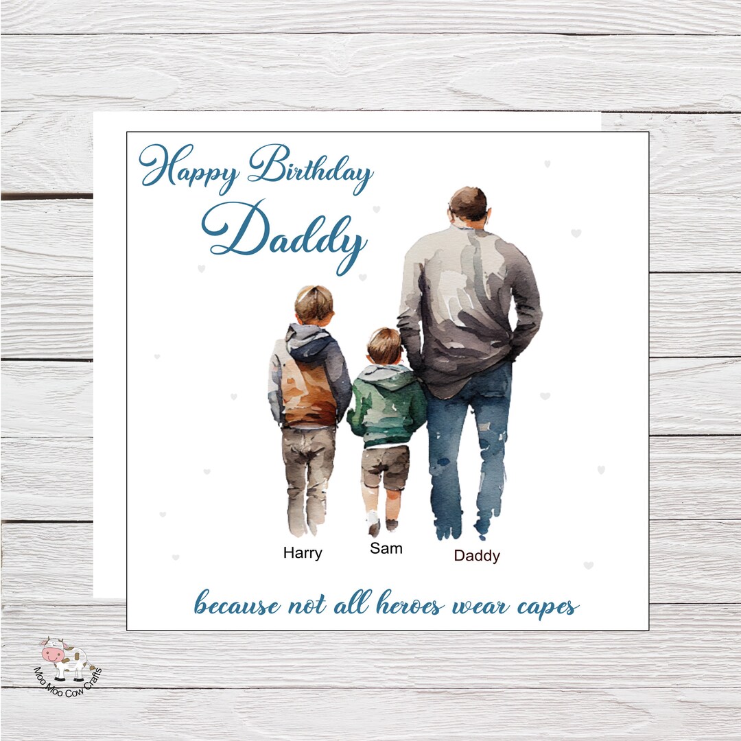Large Personalised Happy Birthday Card for Dad, Daddy, Pops, Not All ...